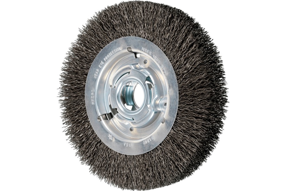 Pferd Crimped Wire Wheel Brush 8 Inch Dia Wide Face .020 Carbon Steel 2 ...