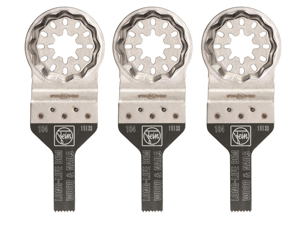Fein StarLock E-Cut 184 Long-Life Saw Blade with Bi Metal Teeth for All ...