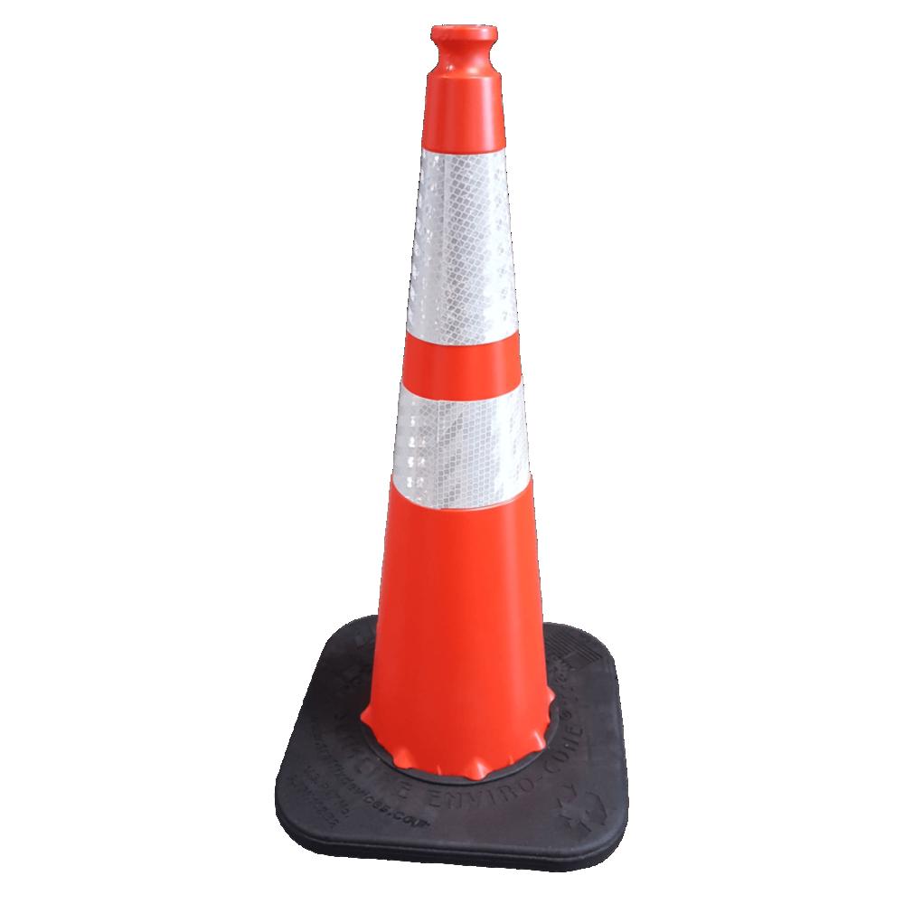 Vizcon Orange 28in Slim Line Enviro-Cone with 10 Lbs Rubber Base 16028 ...