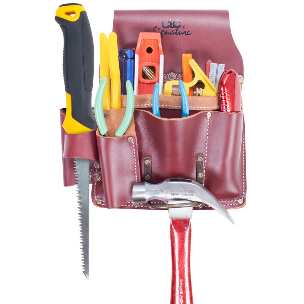 CLC Tool Pouch 11 Pocket Pro Drywallers Heavy Duty Leather 21485 - Acme ...