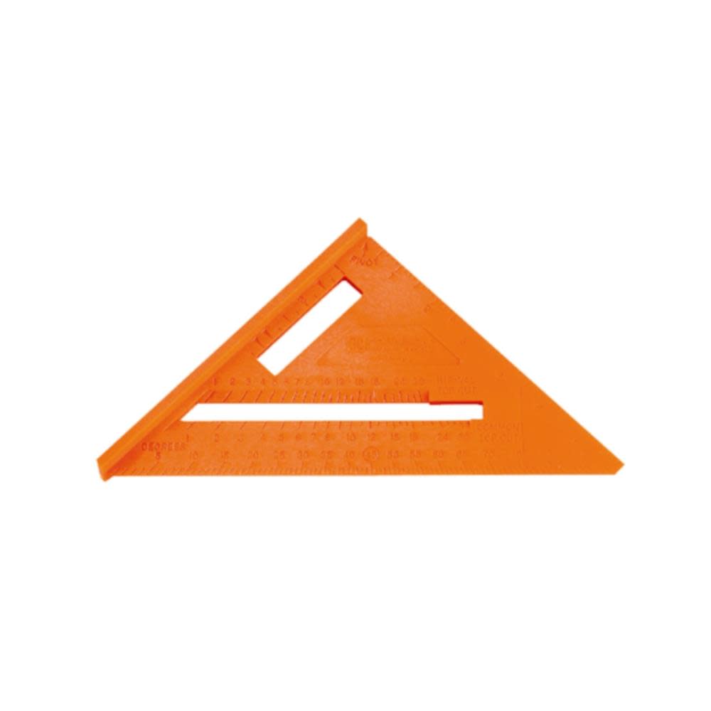 Johnson Level 7 In. Glo Orange Structo-Cast Rafter Angle Square RAS-70B ...