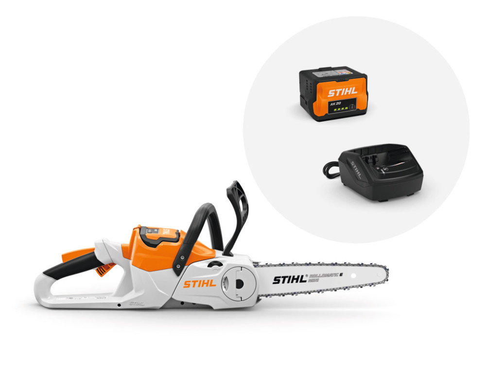 Stihl MSA 60 C-B 12 Inch Bar Battery-Powered Chainsaw with Battery MA04 ...