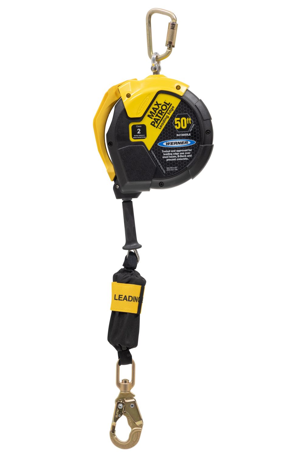 Werner 50' Max Patrol Self Retracting Lifeline Leading Edge R410050LE - Acme Tools