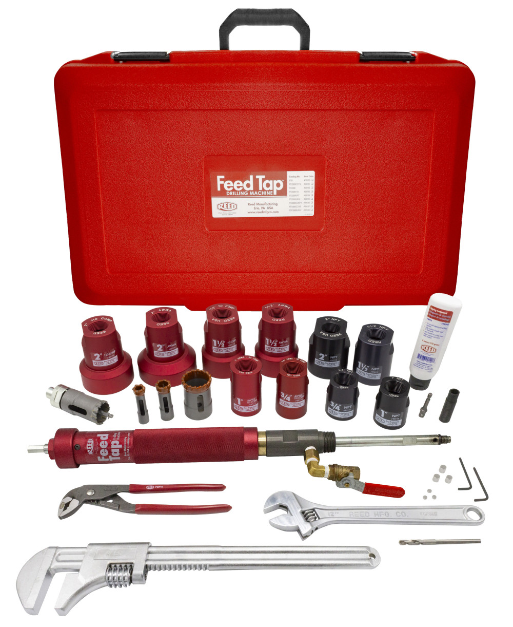 Reed Mfg Feed Tap Drilling Machine Complete Kit For Waterworks ...