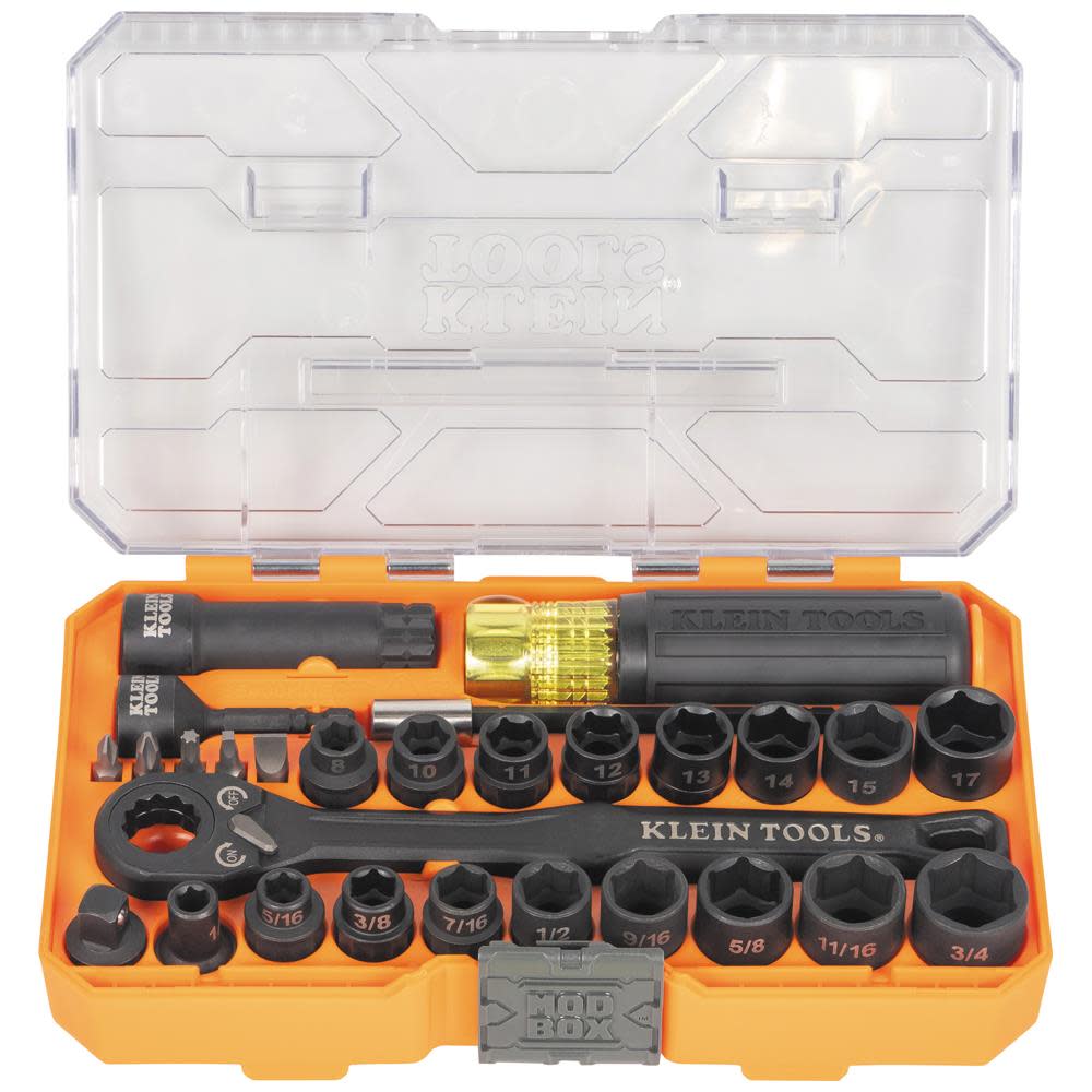 Klein Tools KNECT Impact Socket Set, 28 Pc 65400KNECT - Acme Tools