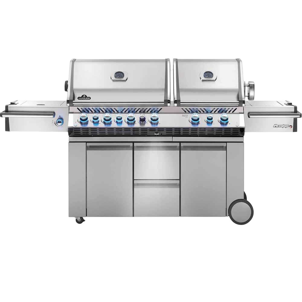 Napoleon Prestige PRO 825 Propane Gas Grill with Power Side Burner and ...