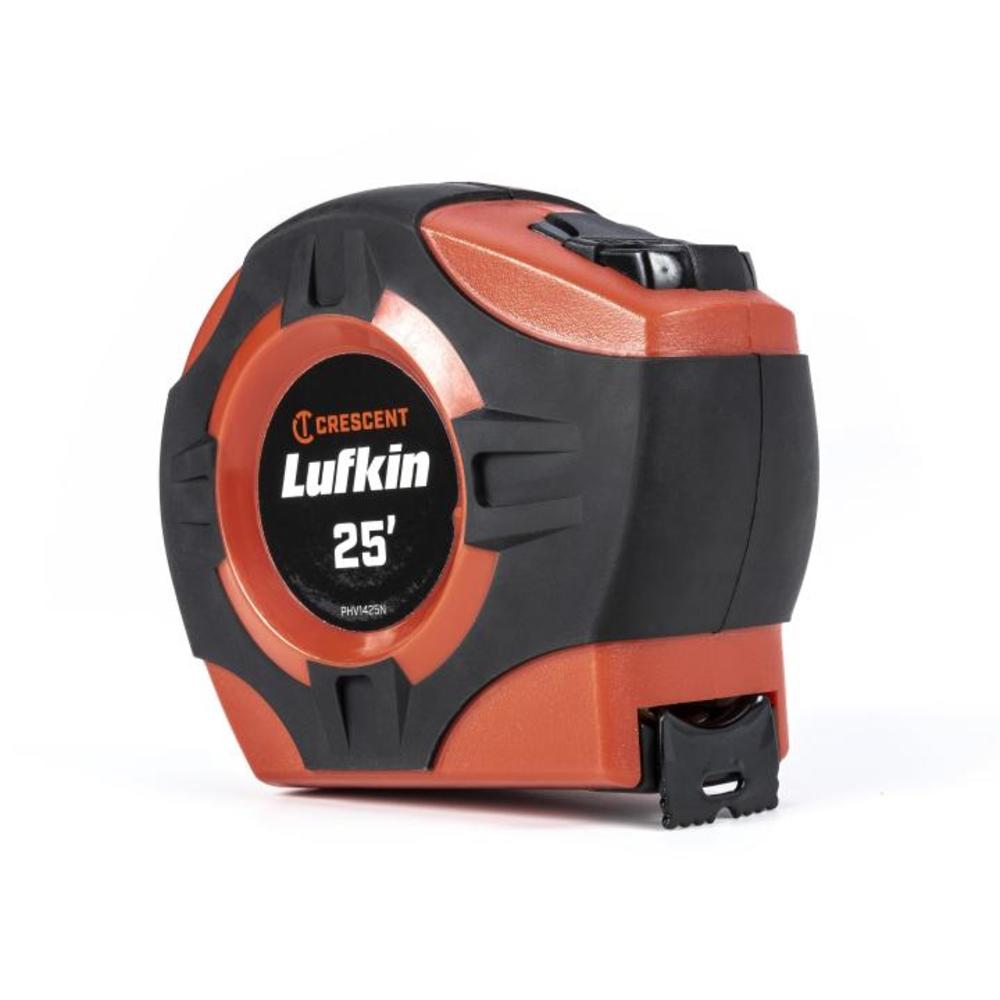 Crescent Lufkin 25 Ft. P1000 Series Yellow Clad A5 Blade Power Return ...