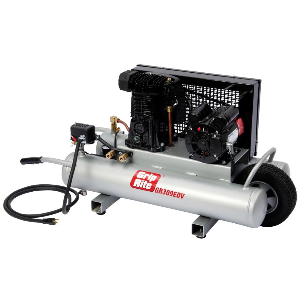 Grip Rite Wheelbarrow Compressor Electric Dual Voltage 3HP GR309EDV ...