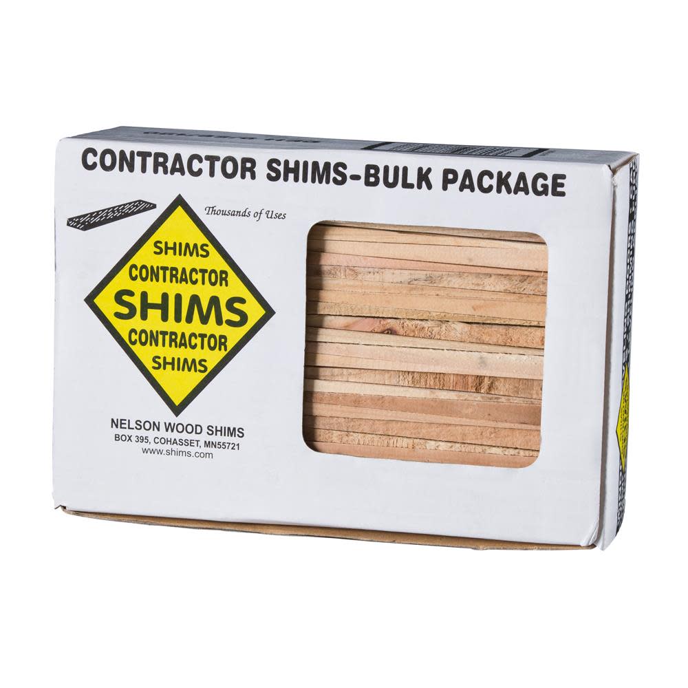 Nelson Wood Shims 8in Contractor Shims 56pk CSH8/56/10/12 - Acme Tools