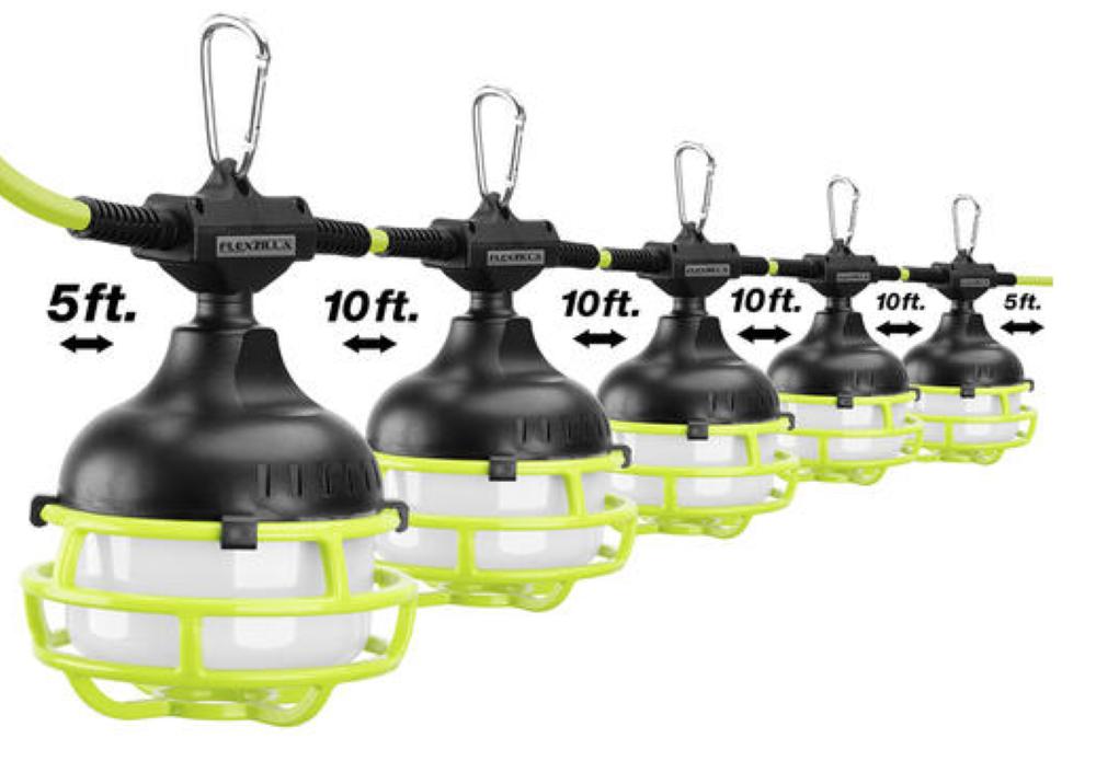 Flexzilla 50' 18/3 8000 Lumen LED String Light FZLSLED03 - Acme Tools