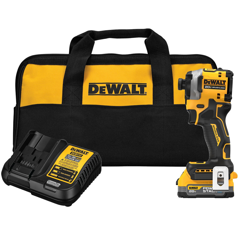 DEWALT ATOMIC Brushless Cordless 1/4in 3 Speed Impact Driver with ...