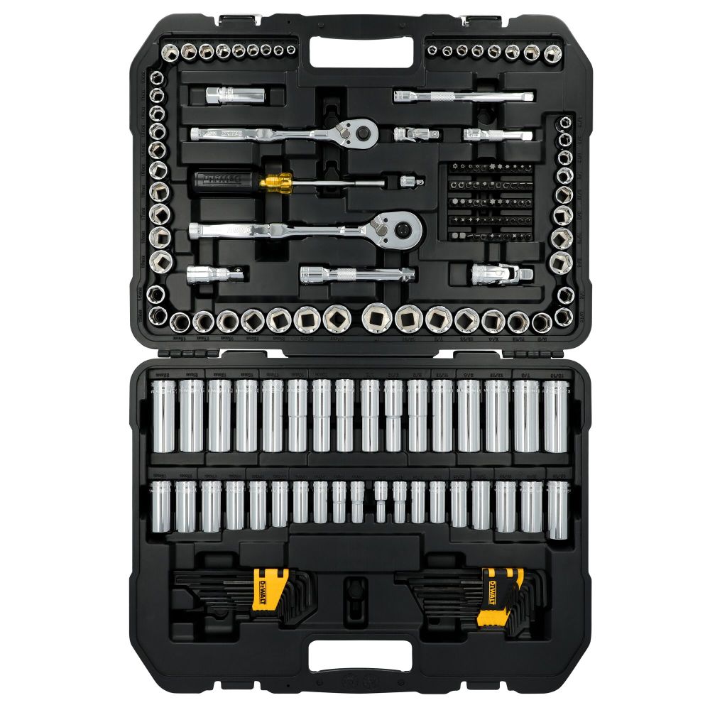 DEWALT TOUGHSERIES 182 Piece 3 Drive Mechanics Tool Set DWMT45404 ...