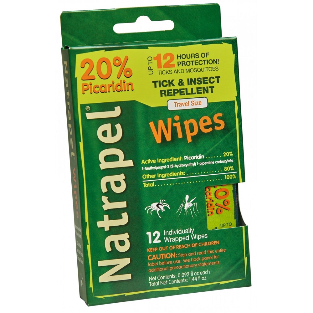 Bens Natrapel Picaridin Insect Repellent Wipes - 12 Individually ...