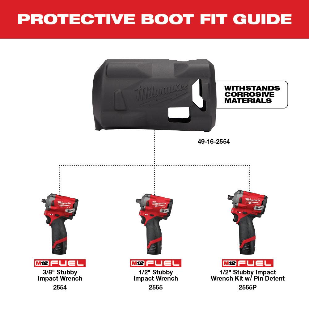 Milwaukee m12 stubby boot store