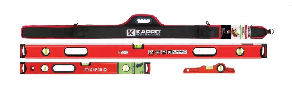 Kapro Pro Level Set 48 Inch, 24 Inch, Torpedo & Case 985-48-PRO - Acme ...
