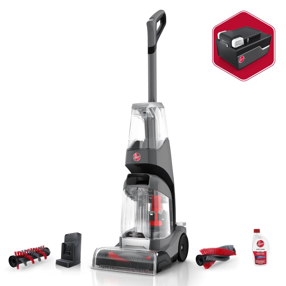 Hoover Residential Vacuum ONEPWR SmartWash Cordless Carpet Cleaner ...