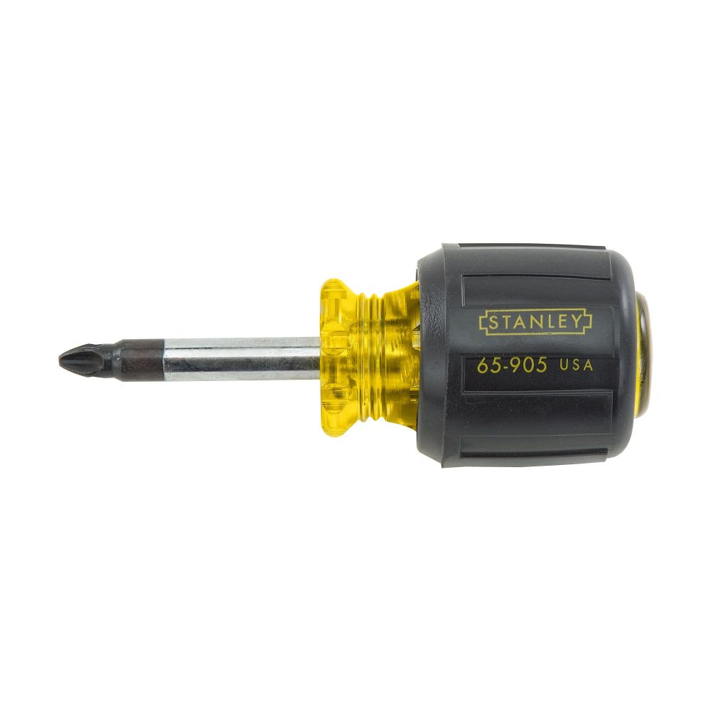 Stanley Vinyl Grip Phillips Tip Stubby Screwdriver # 2 x 1-1/2 in 65 ...