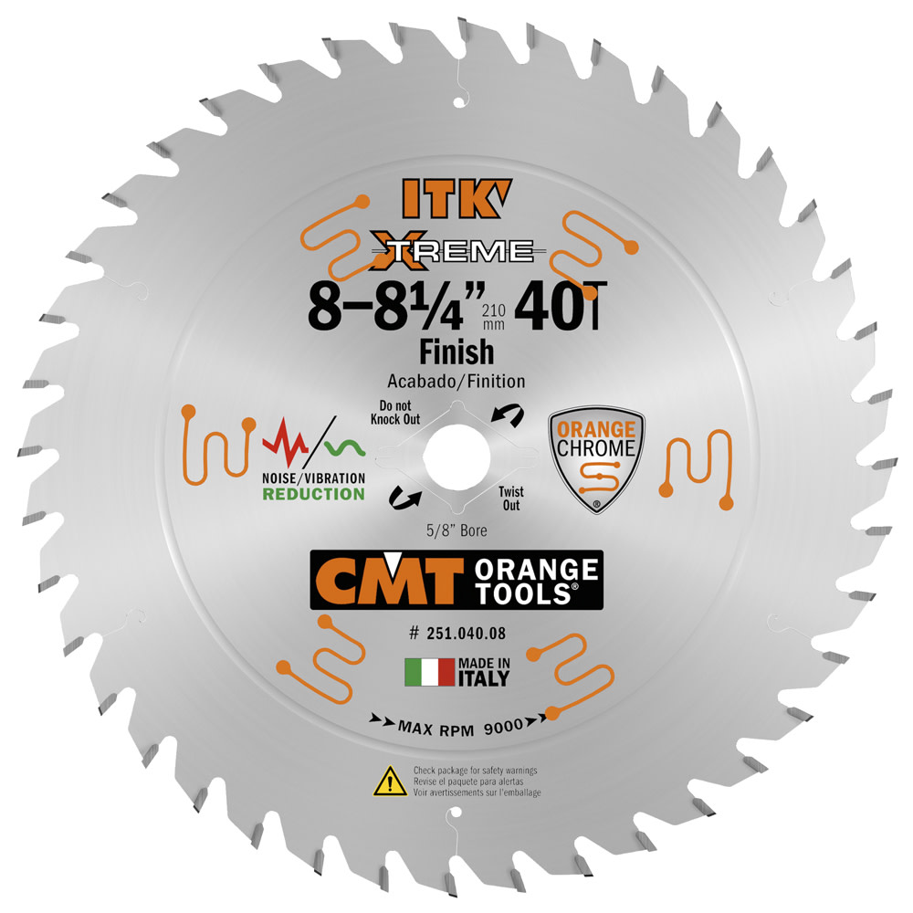 CMT 8-1/4 In x 40 x 5/8 In ITK General Purpose Blade 251.040.08 - Acme ...