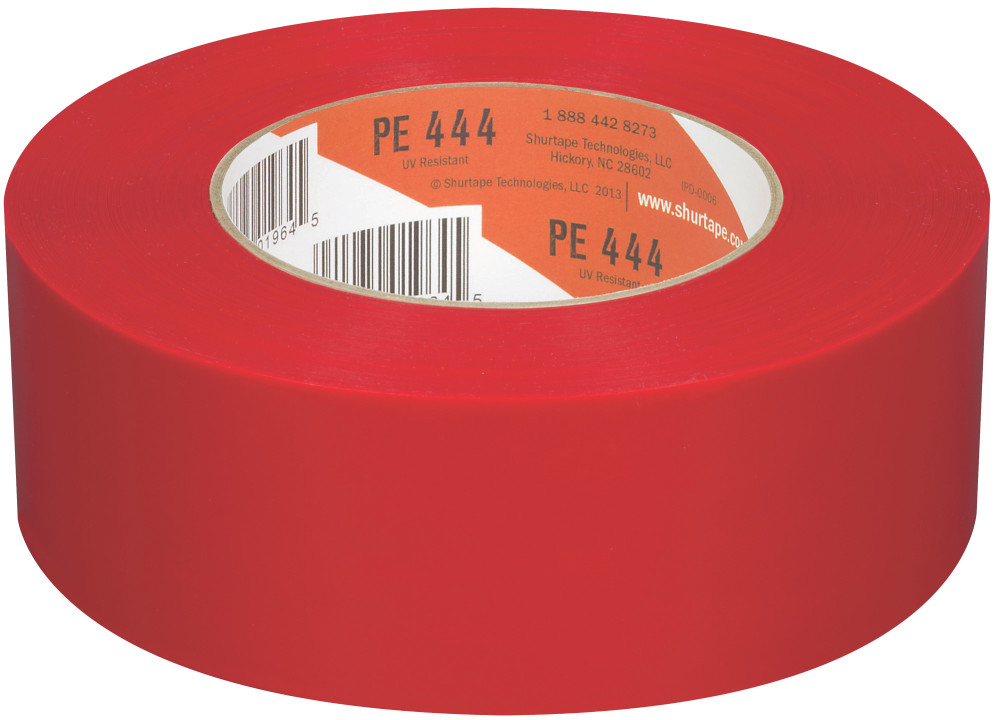 Shurtape PE 444 UV-Resistant Stucco Masking Tape - Red - 48mm x 55m ...