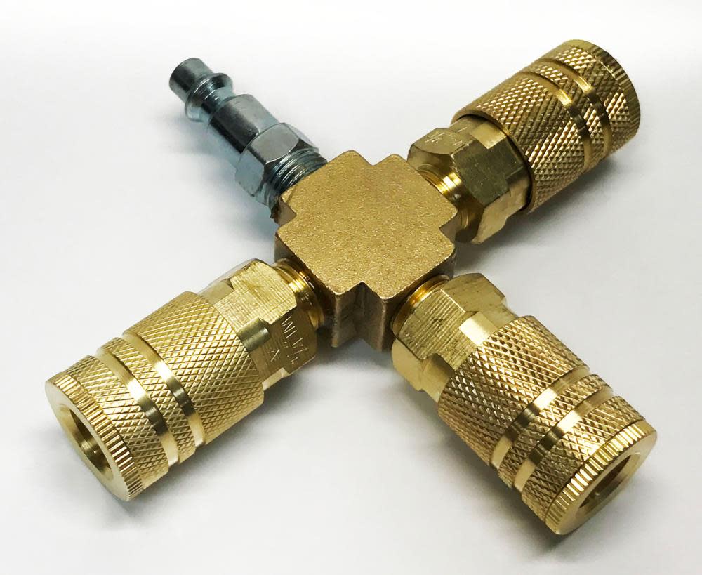 Rolair 3-Way Cross Manifold M-CROSS3CP-14-1C - Acme Tools