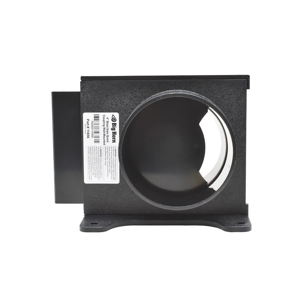 Big Horn 4 Inch ABS Plastic Blast Gate with One Quick Disconnect End ...