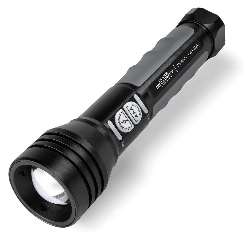 Police Security TWIN POWER 1000 Lumens 4 AAA Alkaline Battery LED ...