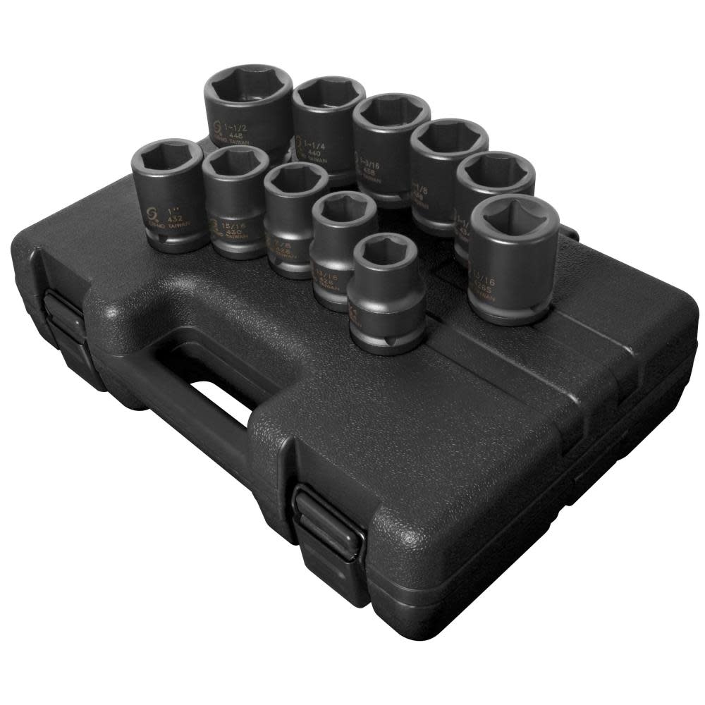 Sunex 11 pc. 3/4 In. Drive SAE Truck Service Impact Socket Set 4682 ...