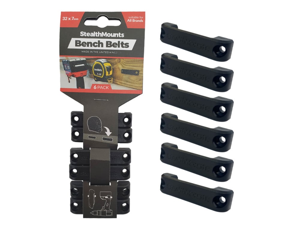 Stealthmounts Bench Belt 6pk Black BB-BLK-6 - Acme Tools