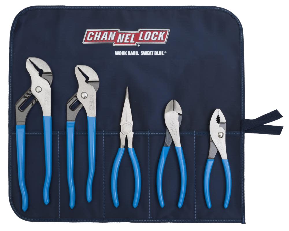 Channellock 5pc Professional Plier Set TOOL ROLL-3 - Acme Tools