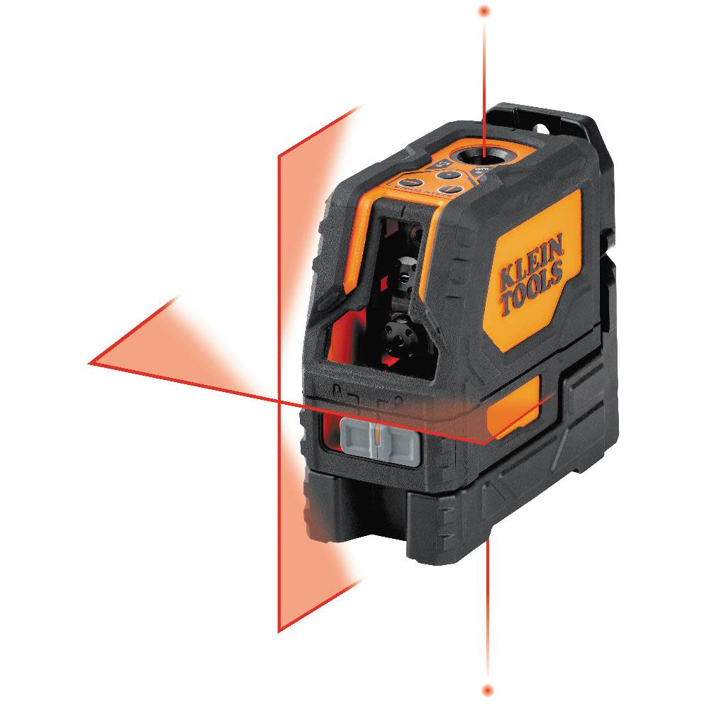 Klein Tools Self-Leveling Red Cross-Line Laser Level with Red Plumb ...