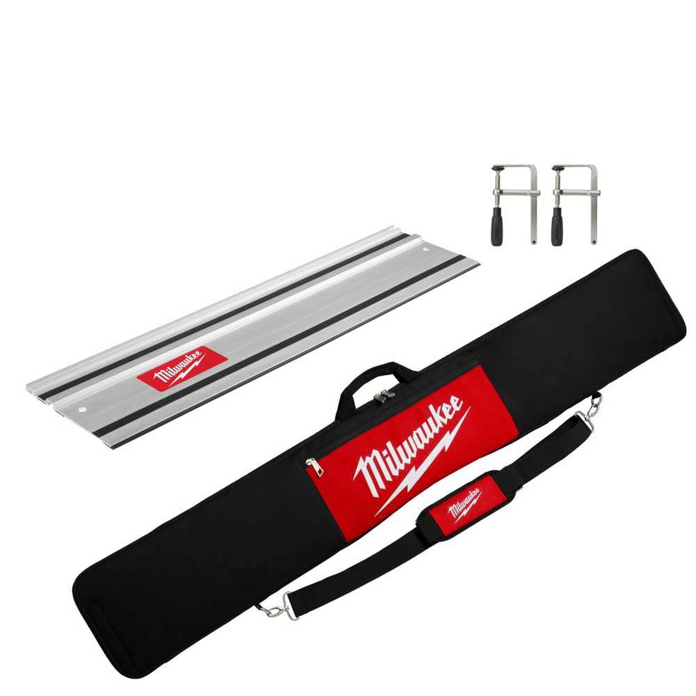 Milwaukee Track Saw 31inch Guide Rail Clamps & Bag Bundle 48-08-0570 ...