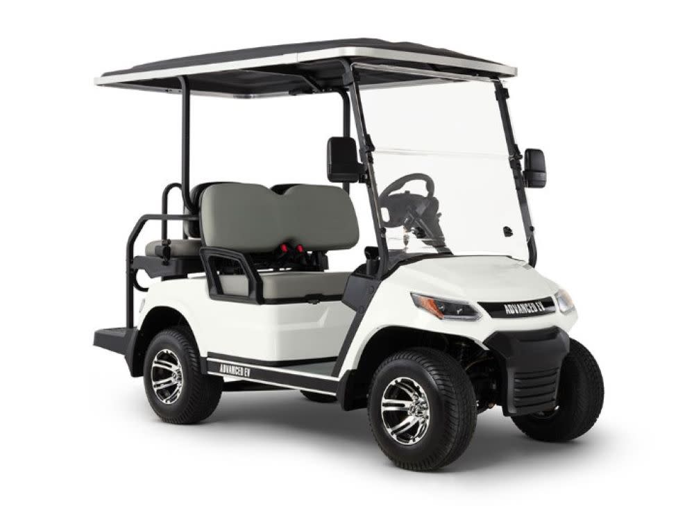 Advanced EV Advent 48V Electric 2+2 Passenger Golf Car, White AD 4 ...