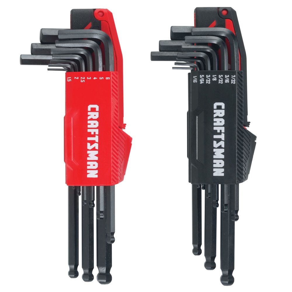 CRAFTSMAN Hex Key Set, Metric/SAE Set, 20 Piece CMHT26020 - Acme Tools