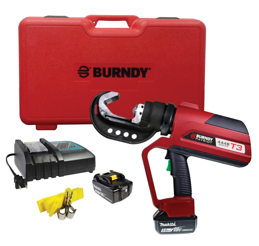 Burndy PATRIOT T3 11-Ton Dieless Battery Crimper Kit C-Head ...