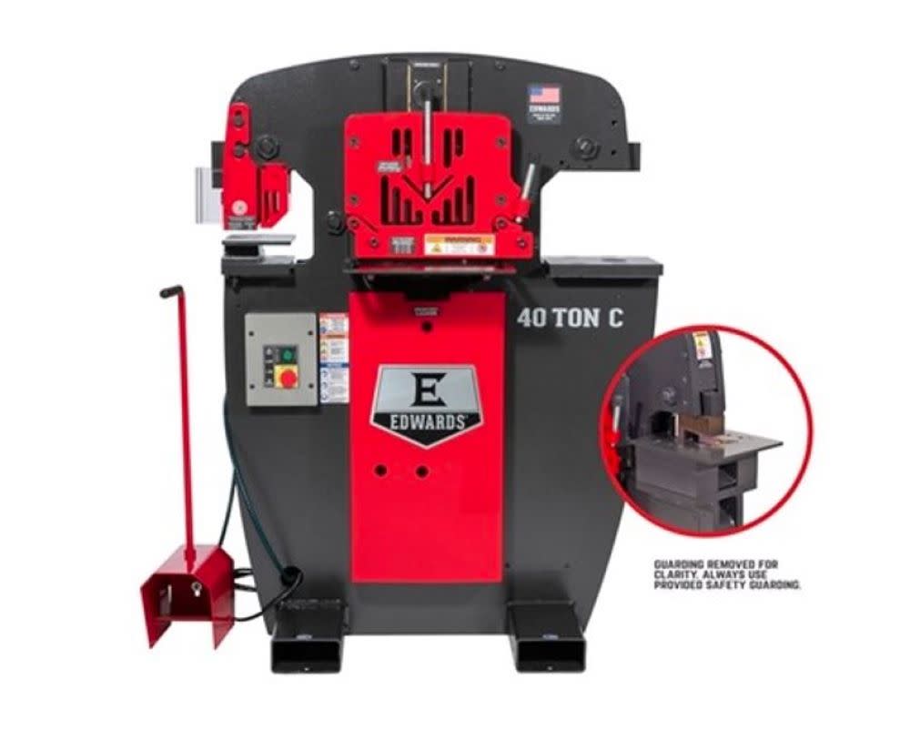 Edwards 115V 1 Phase 40 Ton C Ironworker with 8in Brake 40151022 - Acme ...