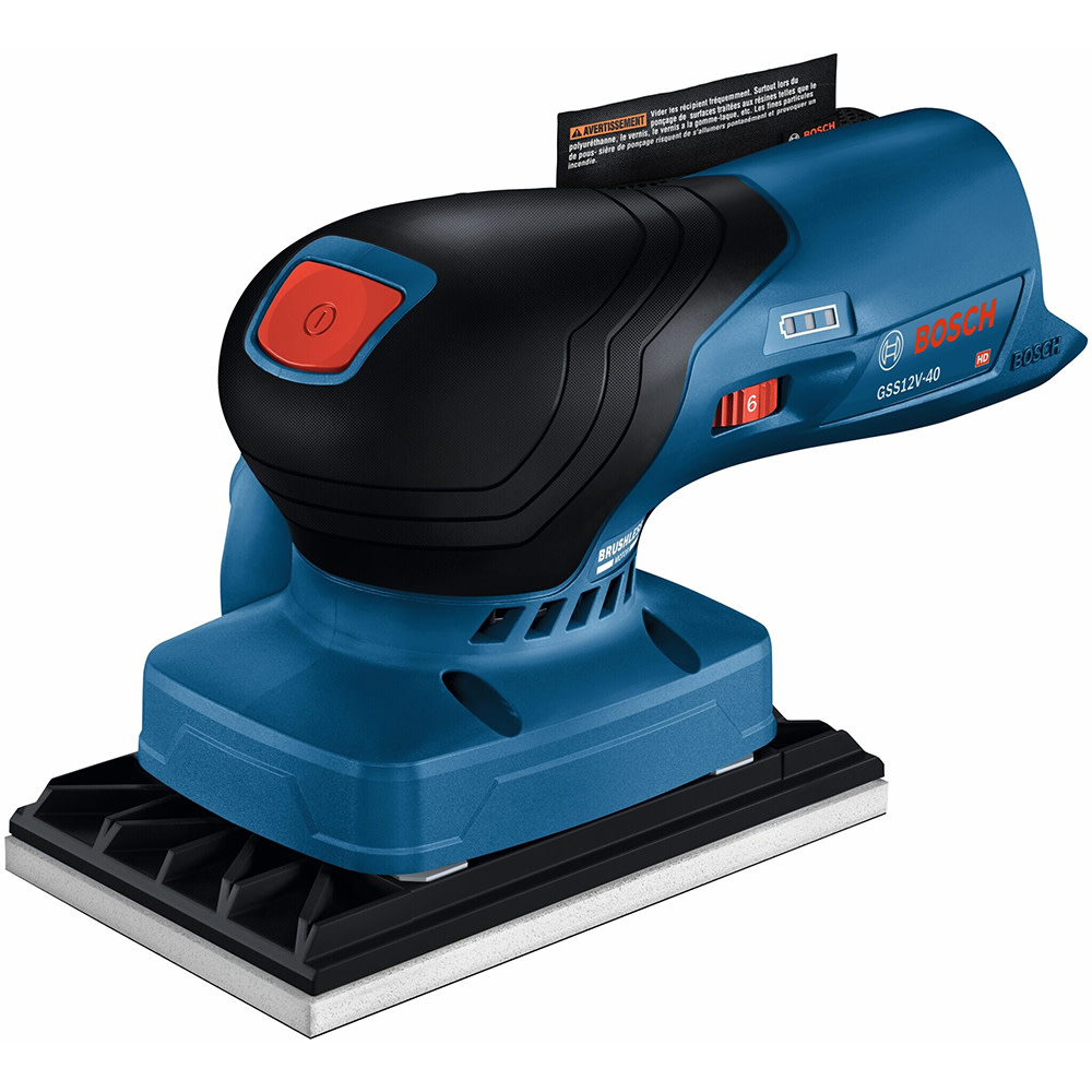Bosch 12V 1/4 Sheet Orbital Finishing Sander (Bare Tool) GSS12V-40N ...
