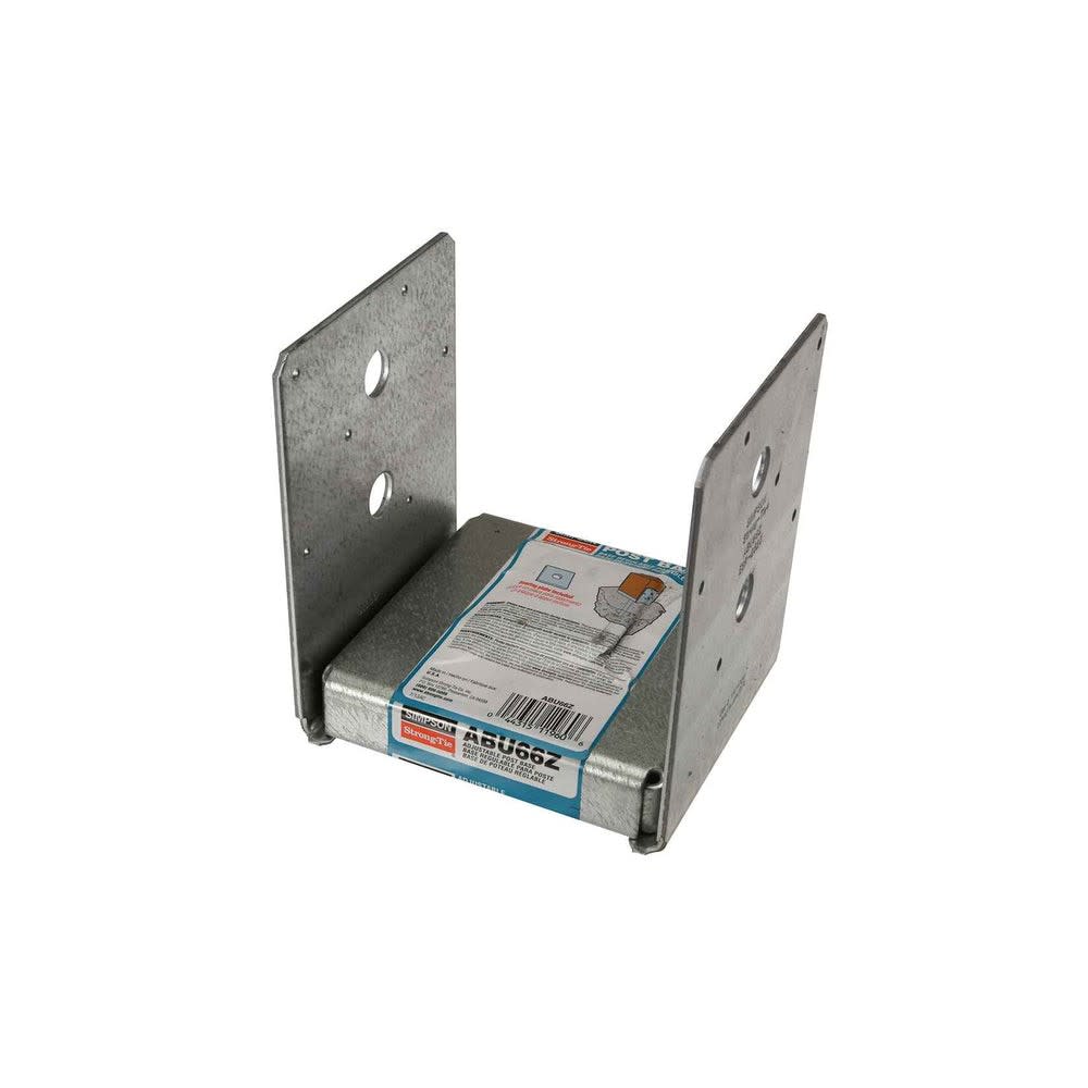 Simpson Strong-Tie 10/12 Gauge 6 x 6 ZMAX Coating ABU Adjustable Post ...