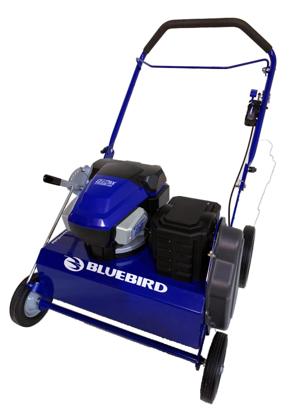 Bluebird Power Rake Dethatcher 18in 125V Li Ion Wheeled Brushless Motor ...