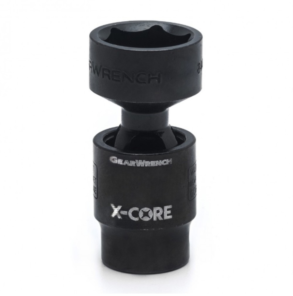 GEARWRENCH Pinless Universal Impact Socket 3/8in Drive 6 Point 14mm ...