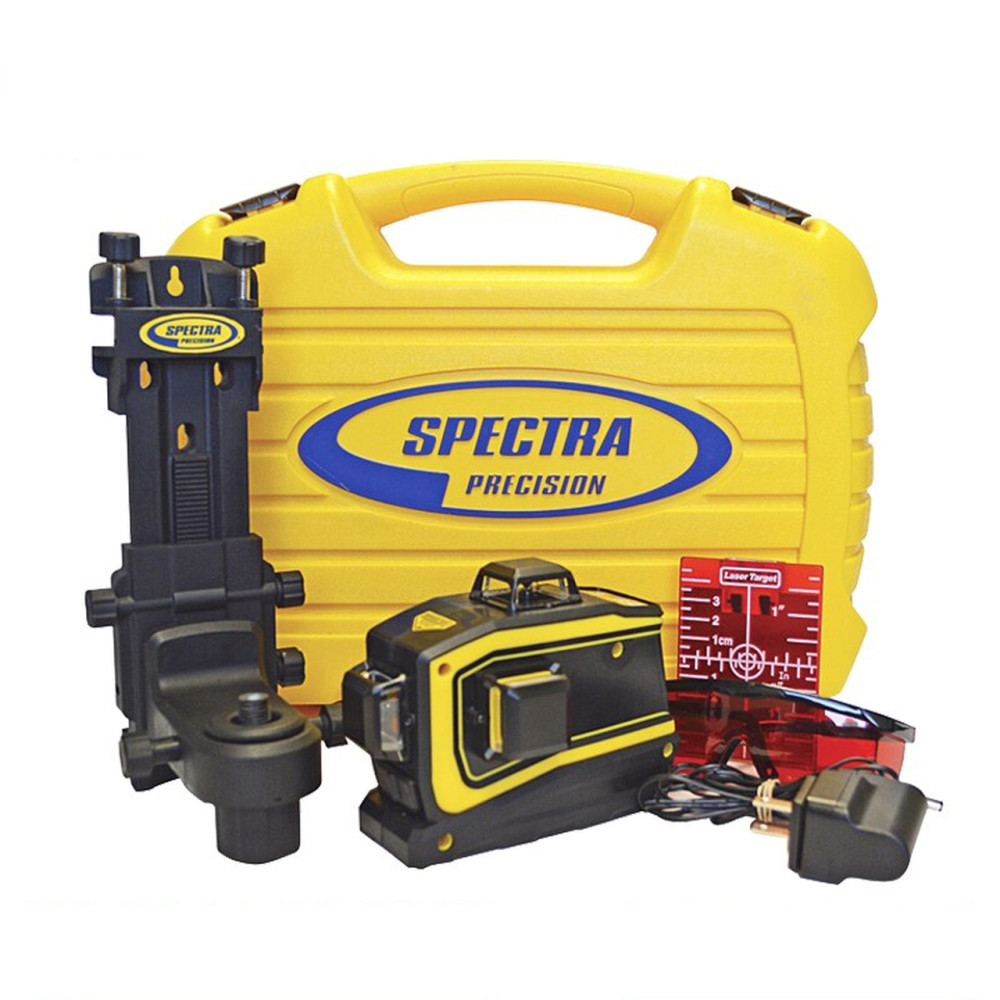 Spectra Precision Red Beam Laser Kit with M156 Fine Adjust Floor Trivet ...