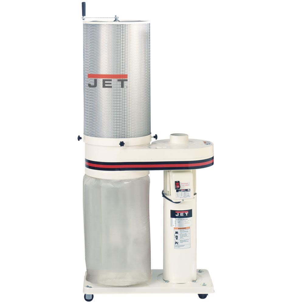 JET Dust Collector with 2 Micron Canister Filter 1 HP 650CFM 708642CK ...