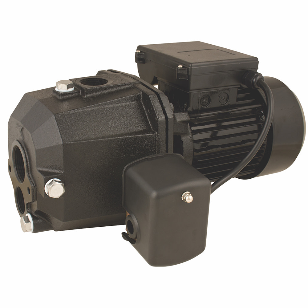 Star Water Systems 1 HP Cast Iron Convertible Jet Pump for 2 Pipe Wells ...