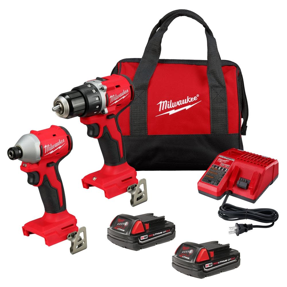 Milwaukee M18 Compact 2-Tool Combo Kit 3692-22CT - Acme Tools