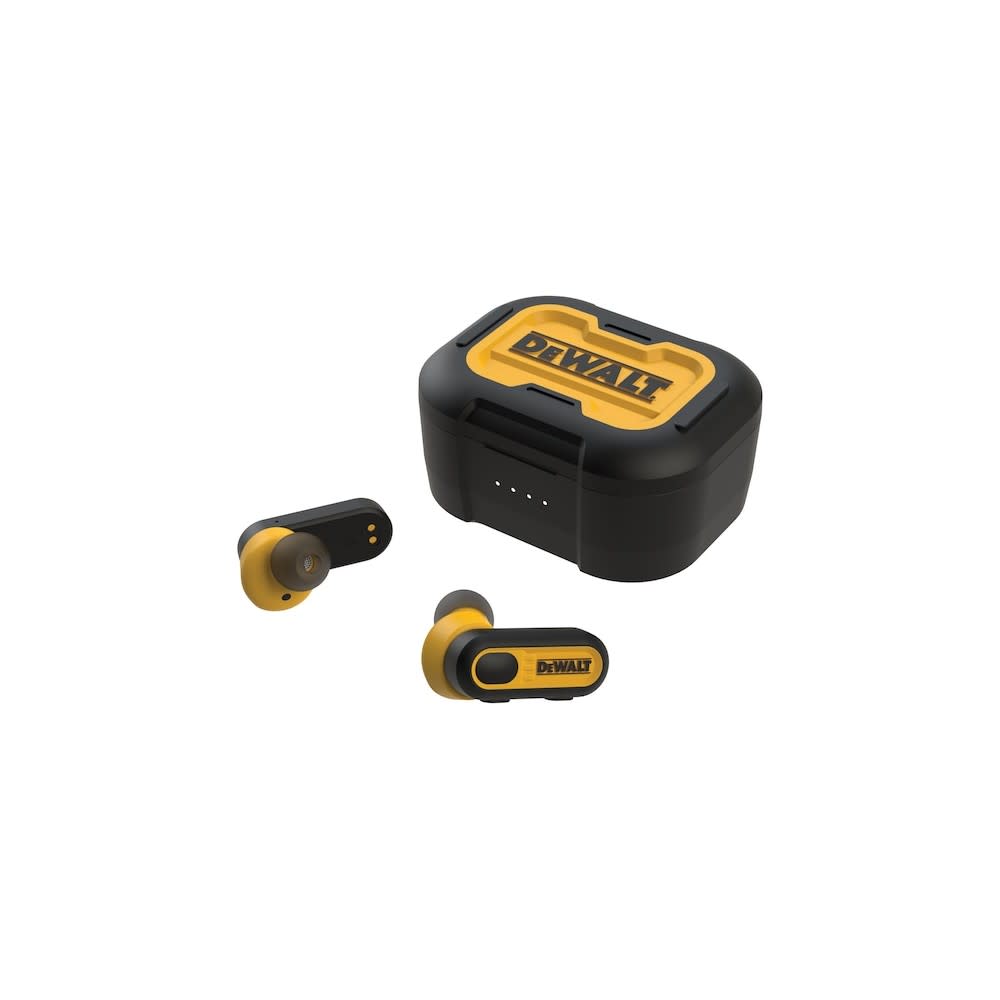 DEWALT Pro-X1 Jobsite True Wireless Earbuds with Charging Case 190 2092 ...