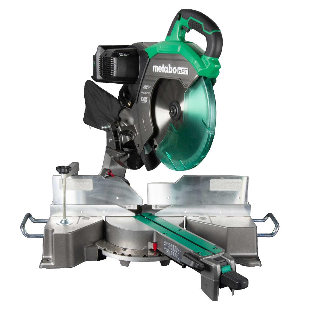 Metabo HPT 36V MultiVolt 12 Inch Dual Bevel Sliding Miter Saw w/ Torque ...
