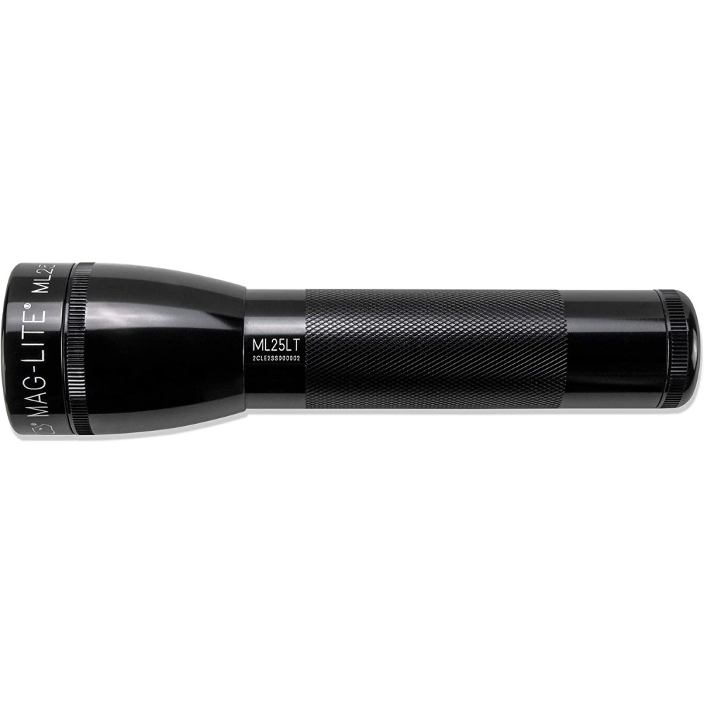 Maglite Flashlight ML25LT 192 Lumens Black LED 2 Cell C 188-000-026 ...