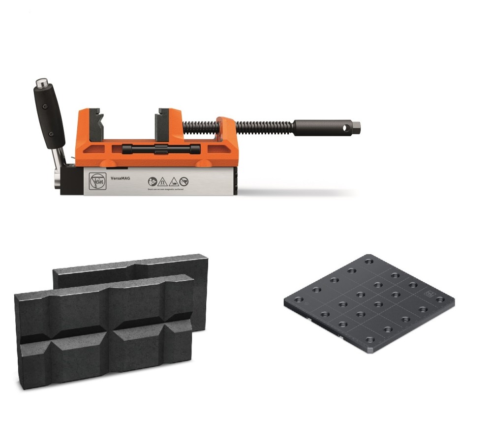 Fein VersaMAG System 4 Inch Portable Magnetic Vise, 5/8 Inch Welding ...