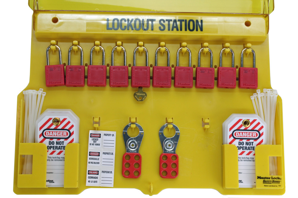 Ideal Industries Ten-Lock Station, Includes Locks, Tags and Hasps 44 ...
