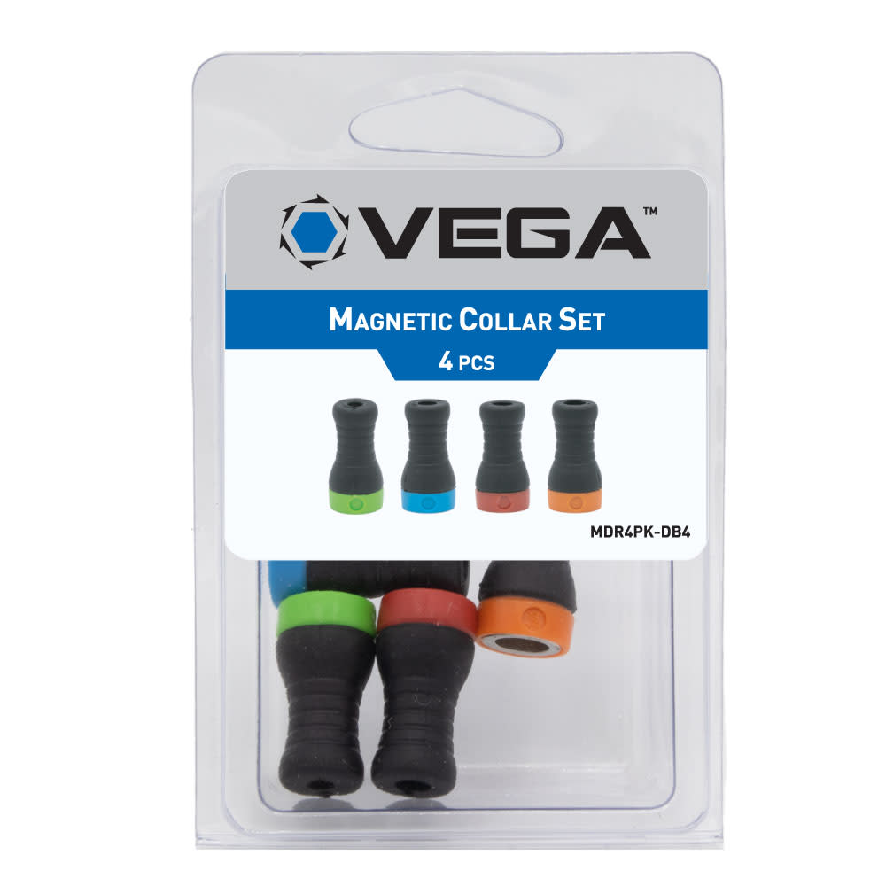Vega Magnetic Collar Clamshell 4pcs MDR4PK-DB4 - Acme Tools