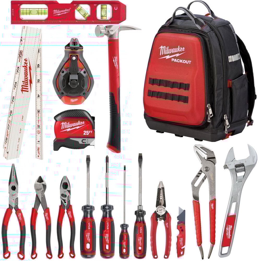 Milwaukee Standard Electrical Apprentice Hand Tool Kit MIL000011454 ...